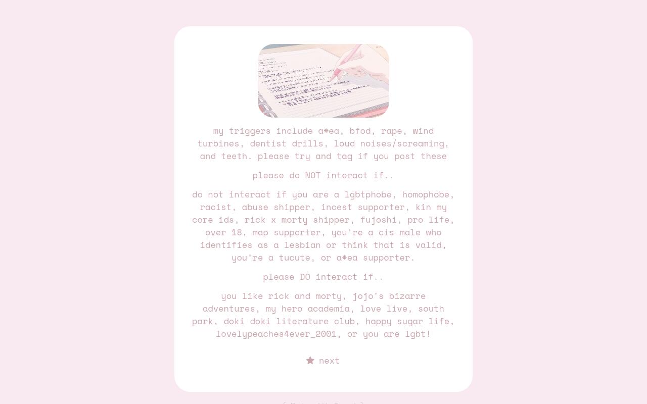 do not interact please